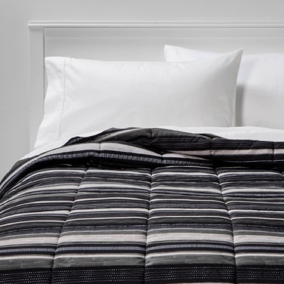 Room Essentials | Bedding | Room Essentials Stripe Reversible Comforter ...